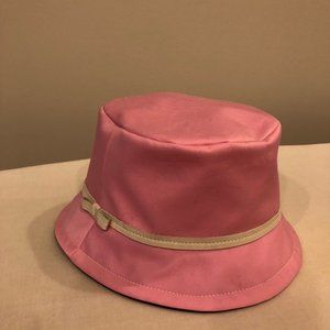 Coach | Accessories | Coach Cotton Canvas Pink Rain Hat | Poshmark